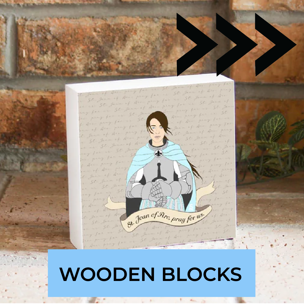 Catholic Wood Blocks | Saintly Decor & Gifts