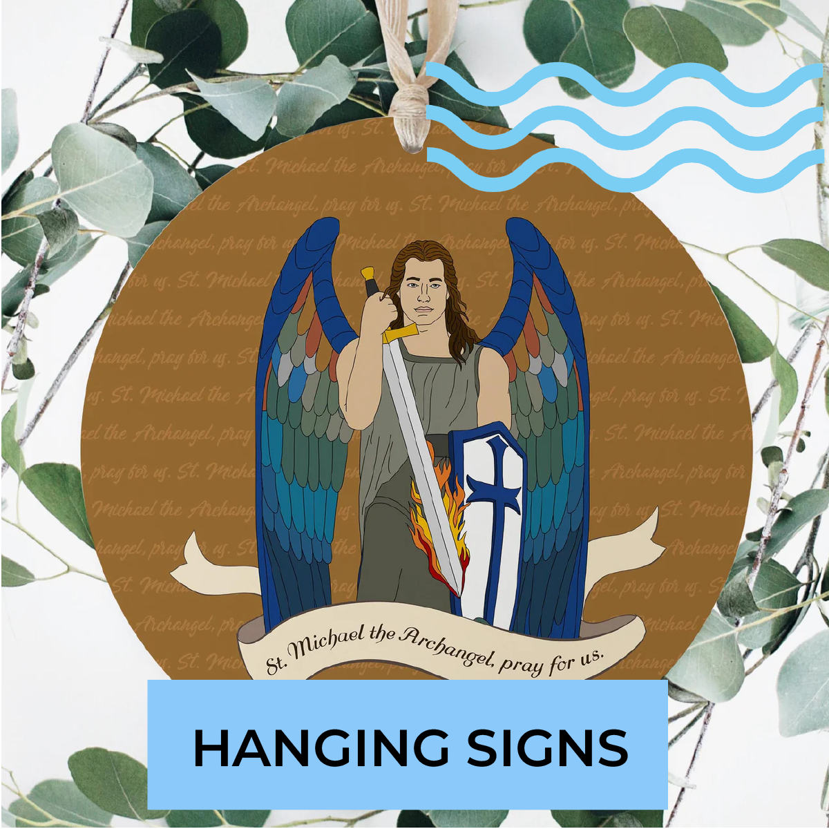 Catholic Hanging Signs | Saintly Decor & Gifts
