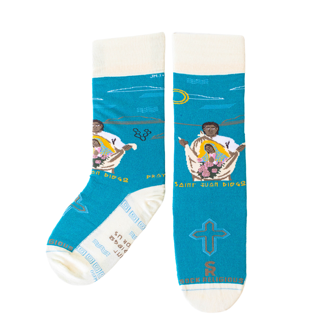 St. Juan Diego Adult Socks | Sock Religious | Easter Socks , Papal ...