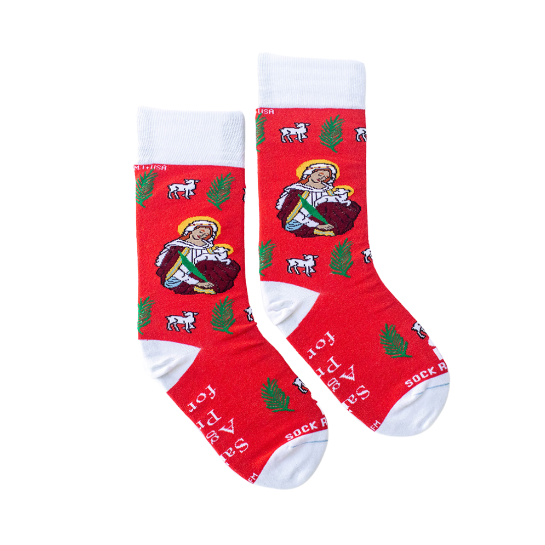 St. Agnes Adult Socks | Sock Religious | Catholic Gifts: Saint Socks, T ...