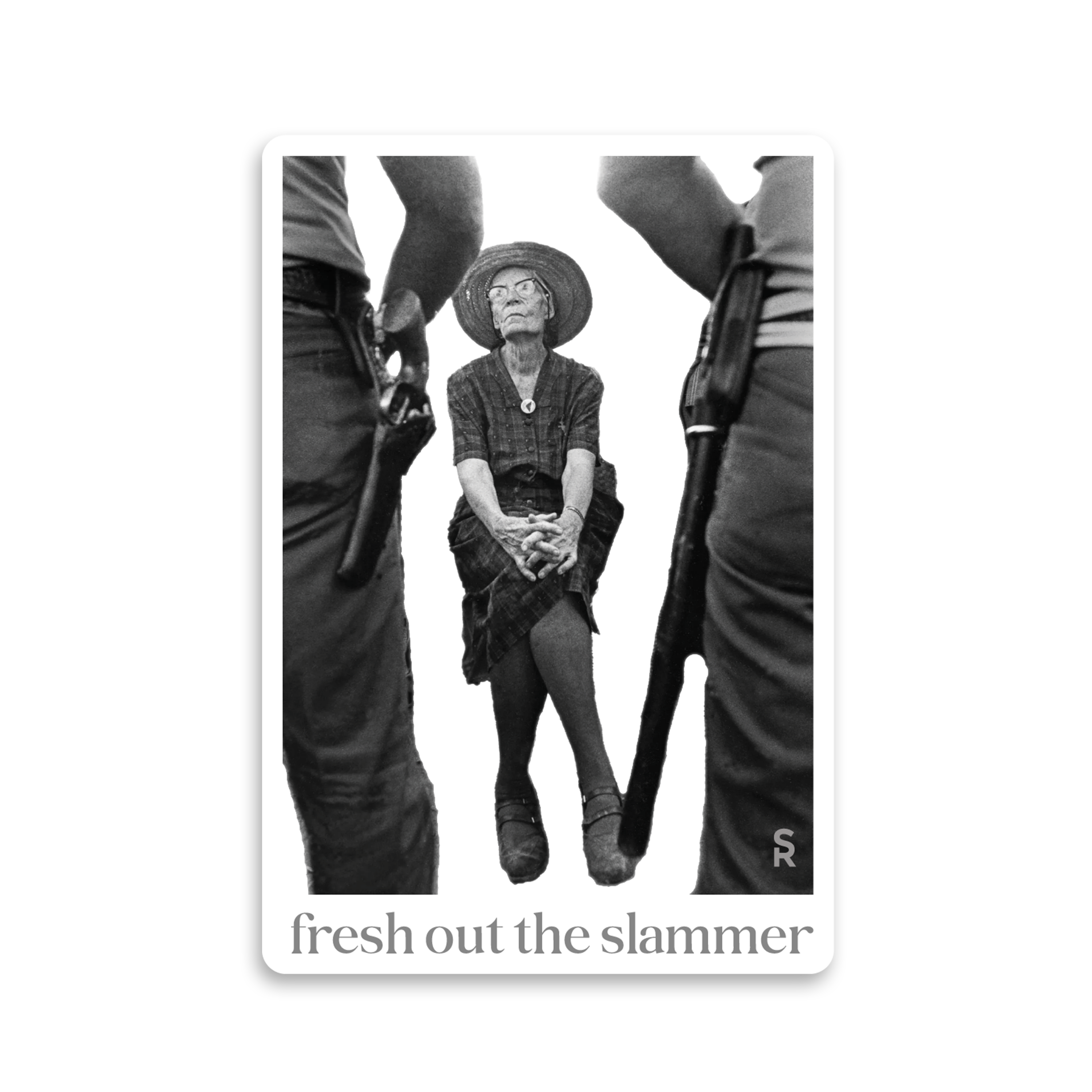 Fresh Out the Slammer - Dorothy Day Sticker | Catholic Stickers & Gifts