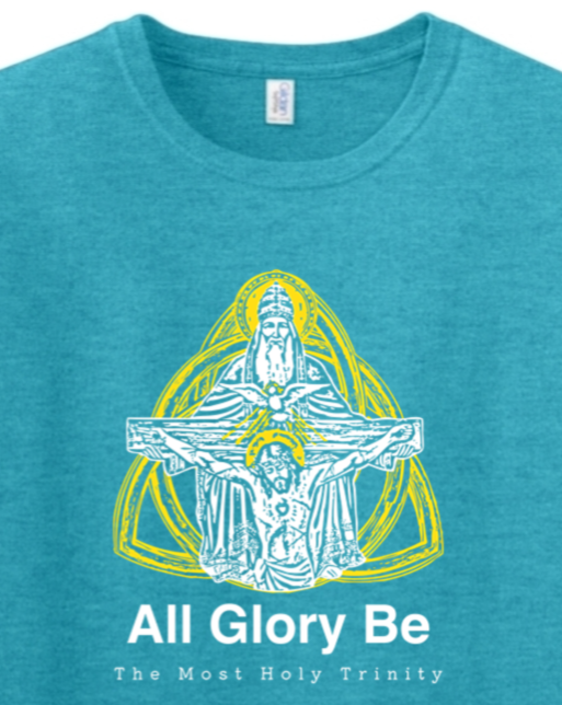 All Glory Be - Holy Trinity Adult T-shirt | Sock Religious | Catholic ...