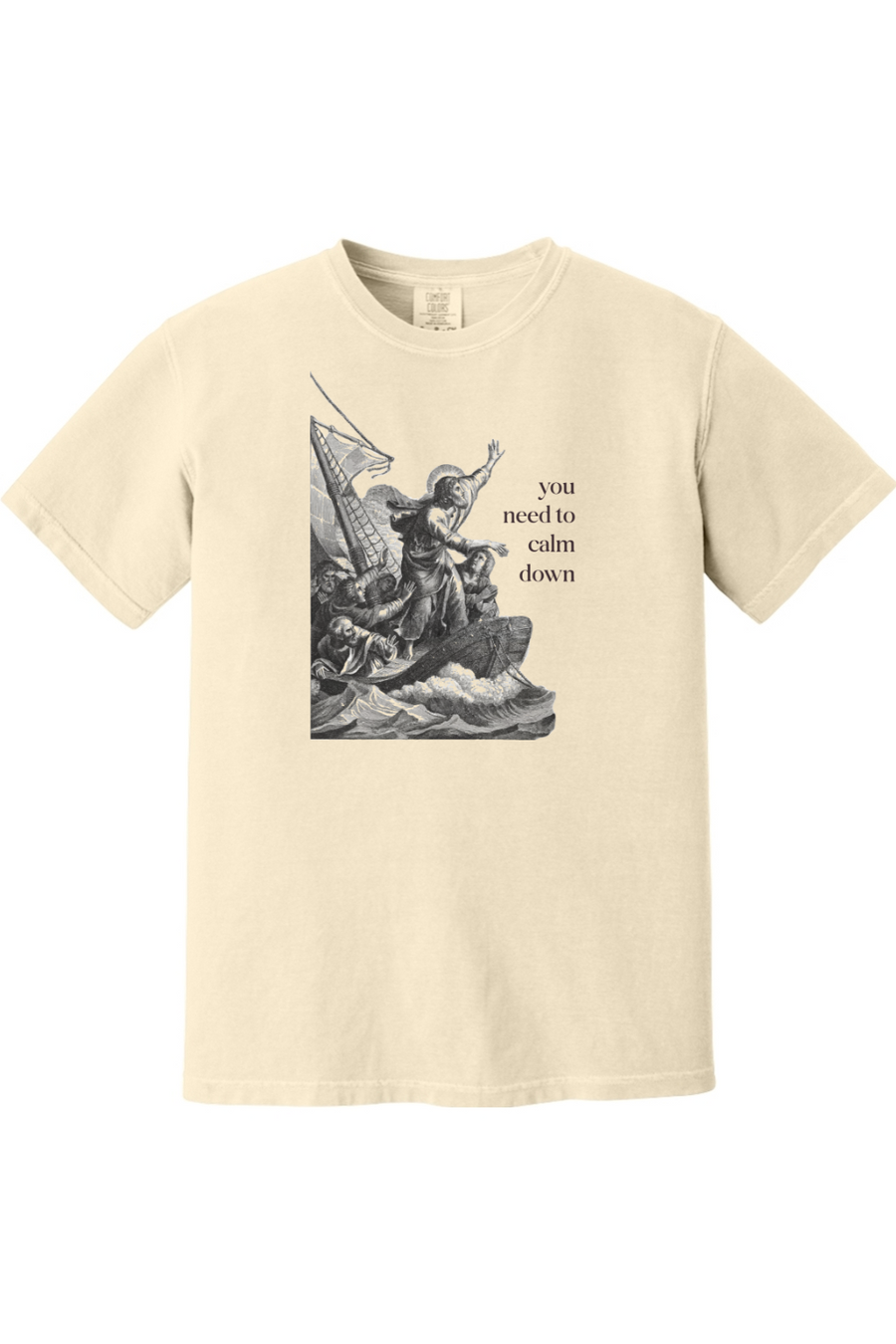 You need to calm down - Jesus Calms the Storm - Adult T-shirt - Comfort ...