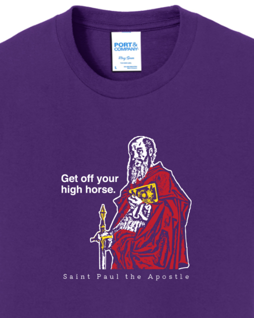 Get Off Your High Horse - St. Paul the Apostle - Youth T-Shirt | Sock ...