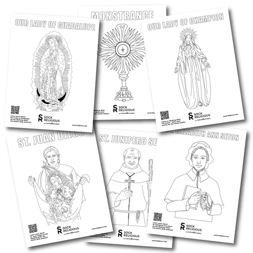 Free Catholic Coloring Pages | Saints, Sacraments & Holy Fun for Kids