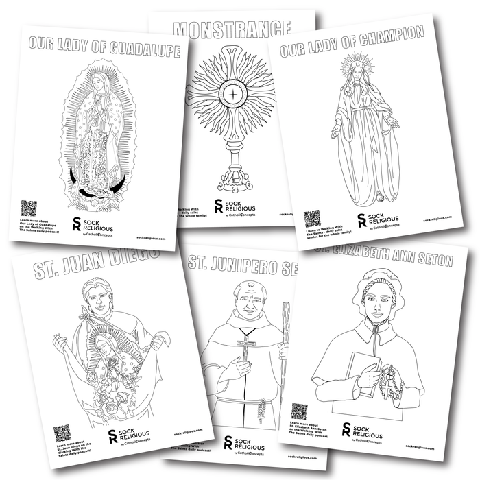 Free Catholic Coloring Pages | Saints, Sacraments & Holy Fun for Kids