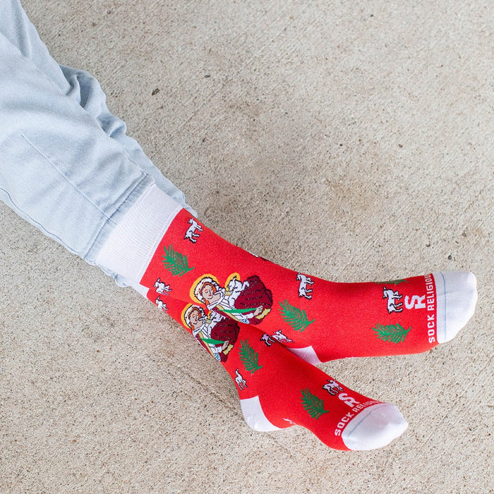 St. Agnes Adult Socks | Sock Religious | Catholic Gifts: Saint Socks, T ...