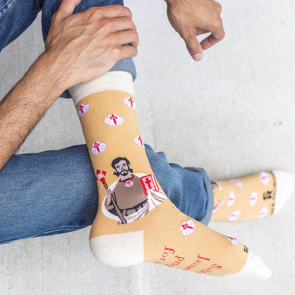 St. James Adult Socks | Sock Religious | Saint Socks, Religious Socks ...