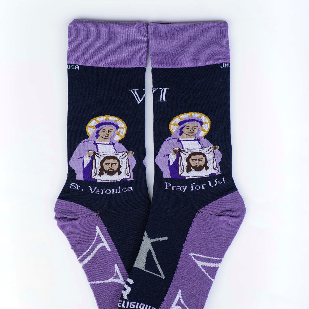 St. Veronica Adult Socks | Sock Religious | Lent Socks , Papal Socks ...