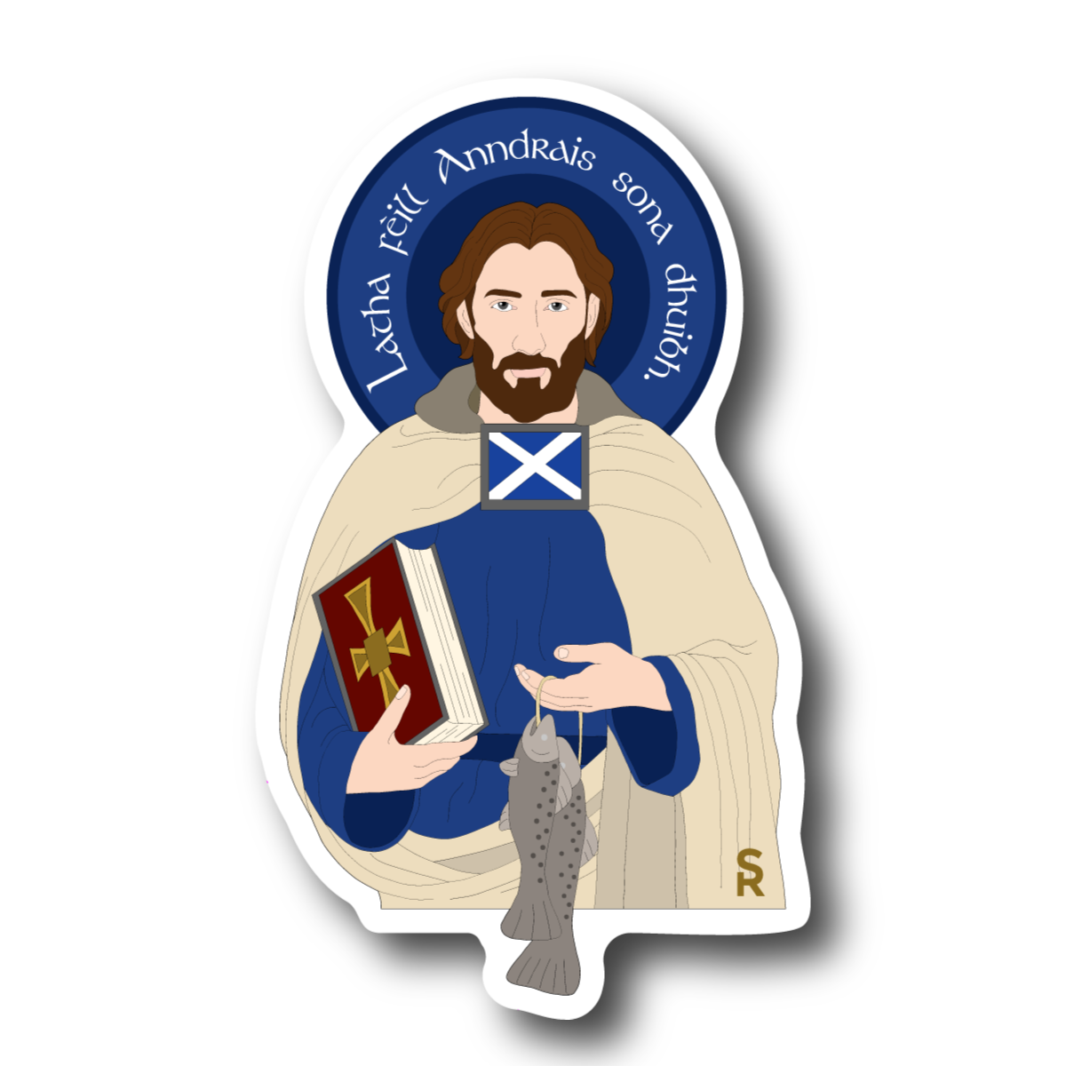 St. Andrew Sticker | Sock Religious | Catholic Gifts: Saint Socks, T ...