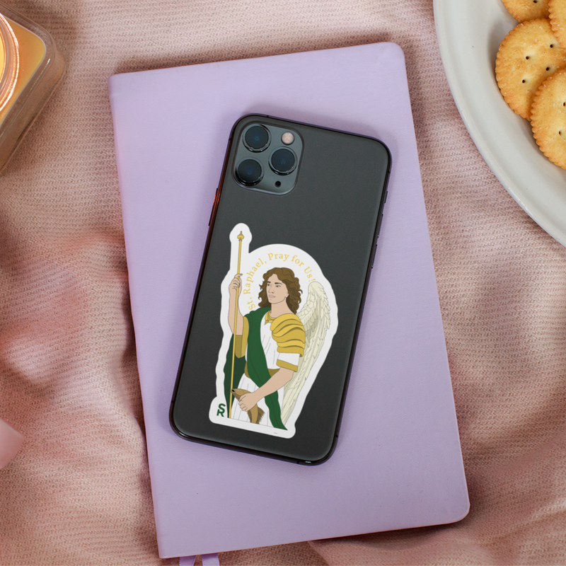 St. Raphael Sticker | Sock Religious | Catholic Gifts: Saint Socks, T ...