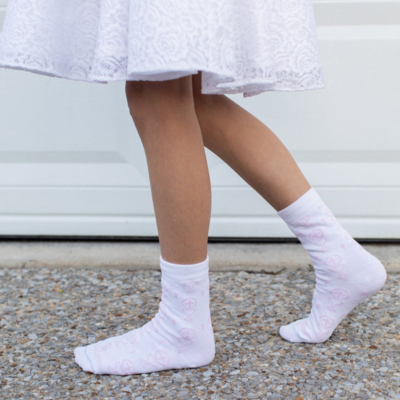 First Communion Socks | Sock Religious | Lent Socks, Papal Socks, Pope ...