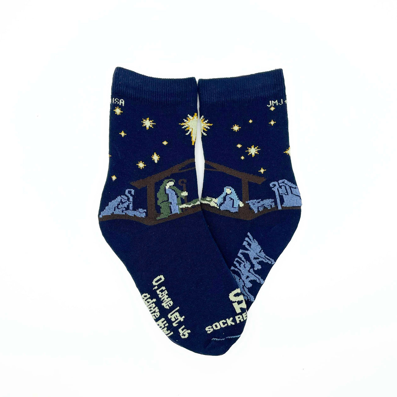 Nativity Socks | Sock Religious | Lent Socks , Papal Socks , Pope Socks ...